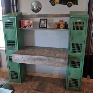 Vintage Locker Desk - Etsy