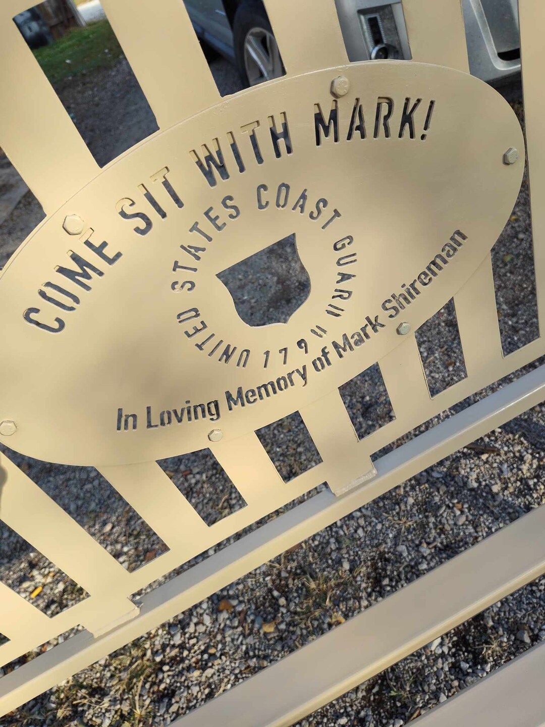 Memorial Bench LOGO Bench Personalized With Any Logo - Etsy