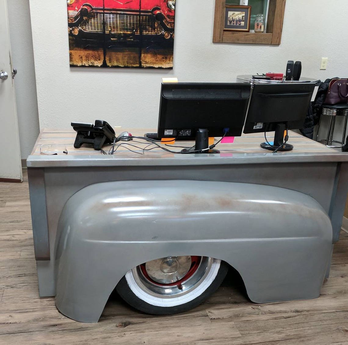 Desk Office Desk Truck Bed Mancave Decor Garage Furniture - Etsy