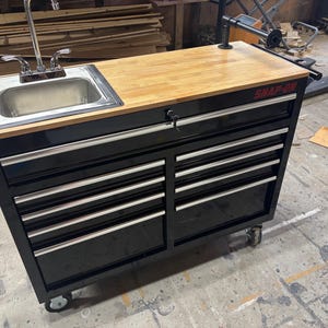 Tool Box Sink Mancave Decor. Mancave Bathroom Sink Garage Decor - Etsy