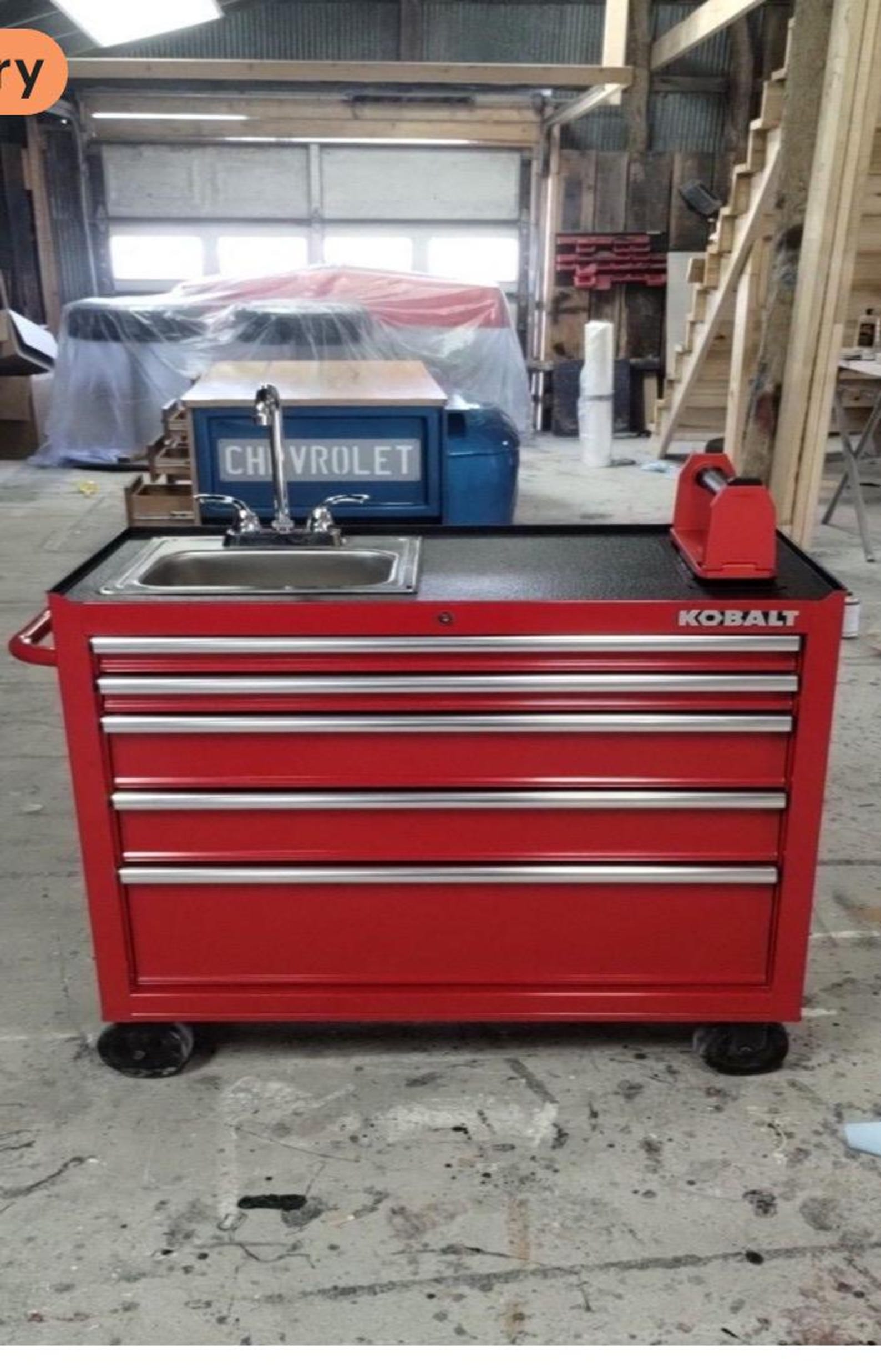 Tool Box Sink Mancave Decor. Mancave Bathroom Sink Garage Decor - Etsy