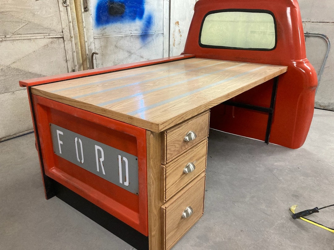 Desk Handmade Truck Desk Mancave Office Decor Garage Furniture - Etsy