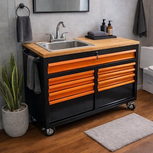 Tool Box Sink Mancave Decor. Mancave Bathroom Sink Garage Decor - Etsy