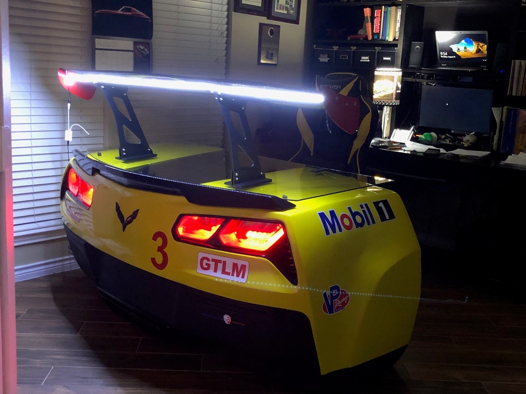 Custom Desk Made to Look Like a Car Mancave Garage Decor Office - Etsy