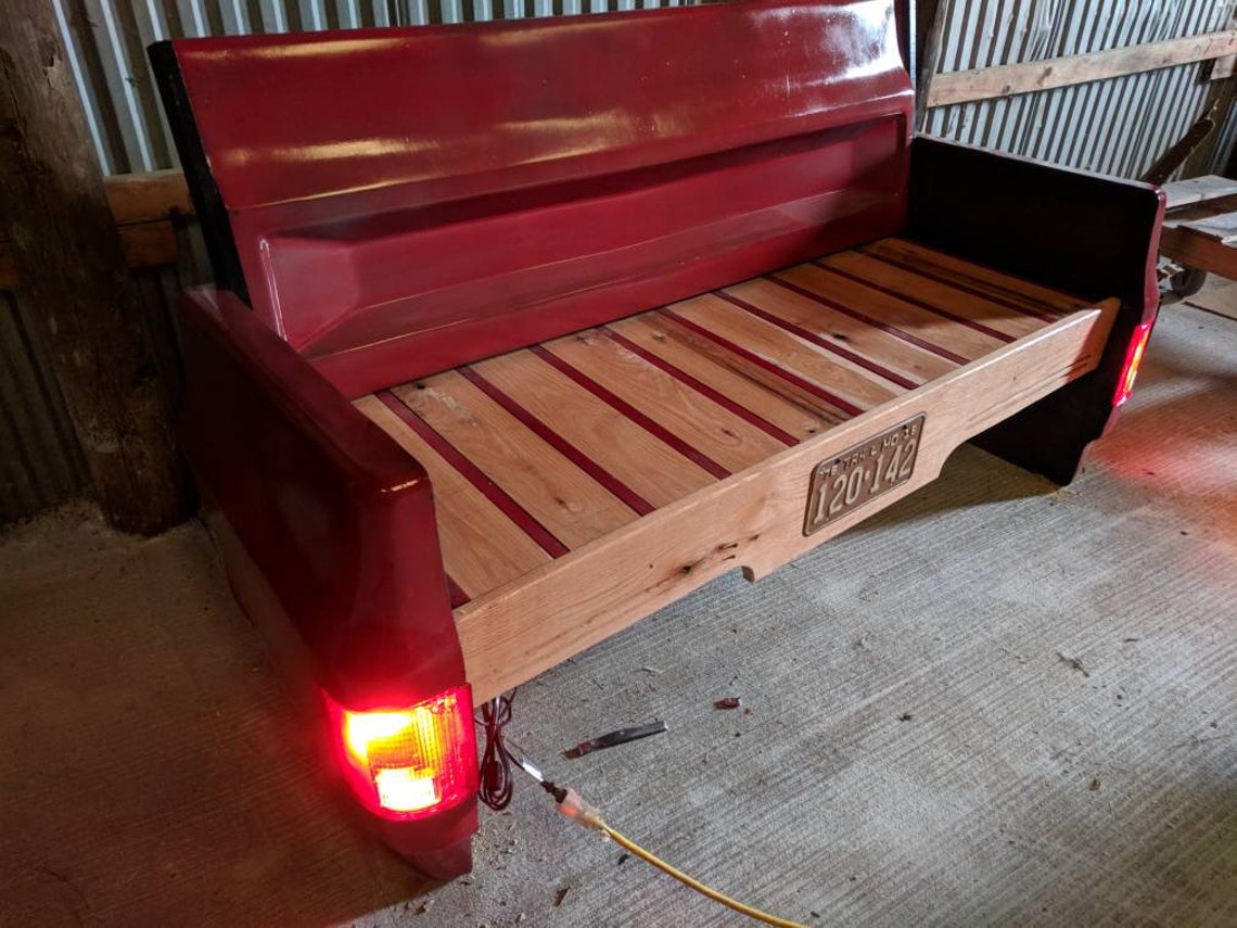 Bench Truck Bench Square Body Tailgate Mancave Decor Garage | Etsy