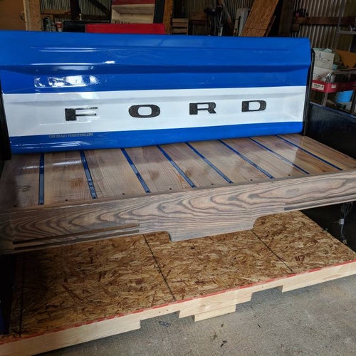 Bench Truck Bench Square Body Tailgate Mancave Decor Garage | Etsy