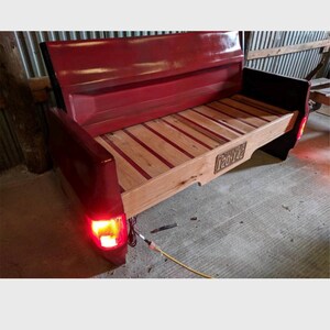 Bench Truck Bench Square Body Tailgate Mancave Decor Garage Furniture ...
