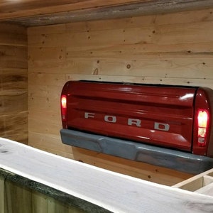 Workbench Mancave Tailgate Fold Down Garage Decor - Etsy