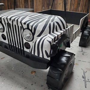 Jeep Bunk Bed Full and Twin. Custom Jurassic Park Bed - Etsy