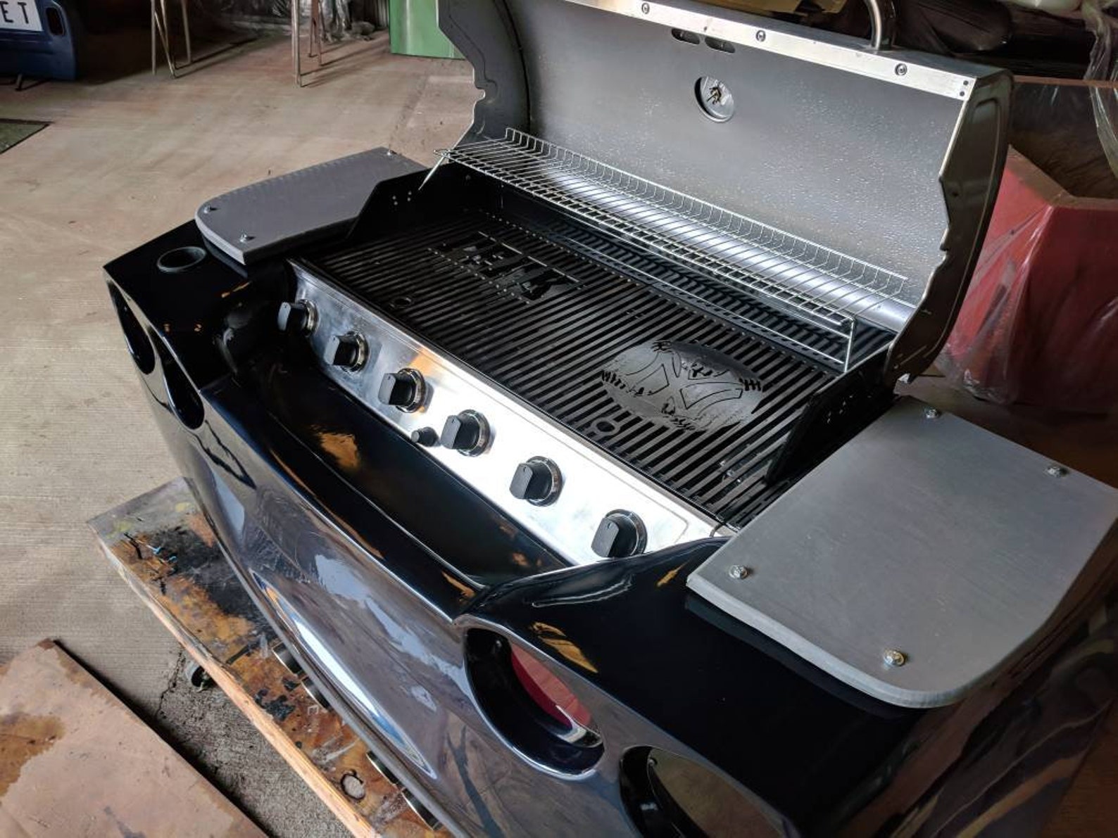 Custom Made BBQ Pit Mancave Decor Car Barbeque Grill - Etsy
