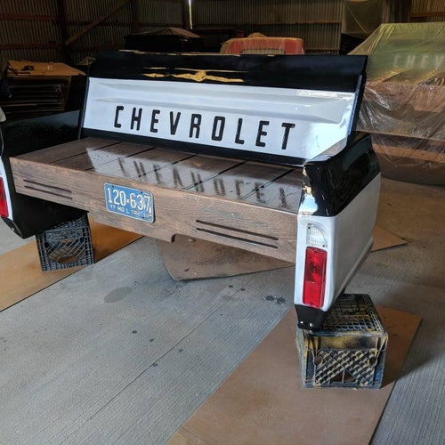 Bench Truck Bench Square Body Tailgate Mancave Decor Garage - Etsy