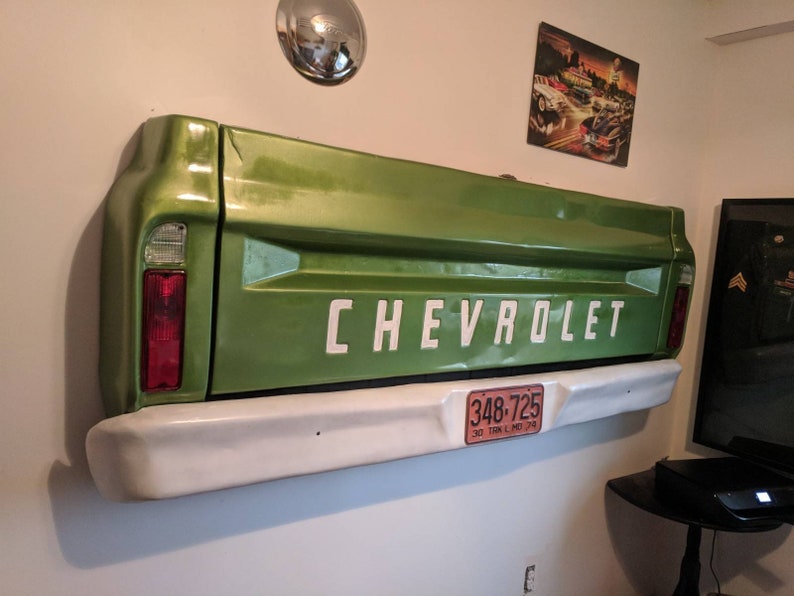 Man Cave Wall Mount Tailgate Bar. Garage Decor - Etsy