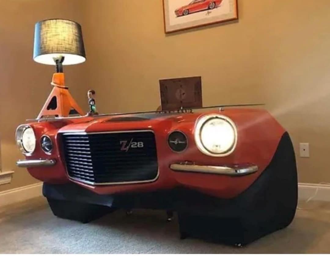 Custom Desk Made to Look Like a Car Mancave Garage Decor Office - Etsy