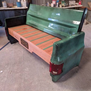 Bench Truck Bench Square Body Tailgate Mancave Decor Garage Furniture ...