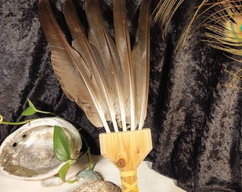 Feather Fan Handle - Etsy