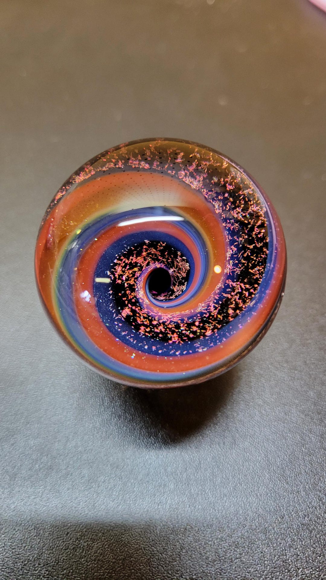 1.6 40mm Red Dichroic Vortex Marble With Stringers - Etsy