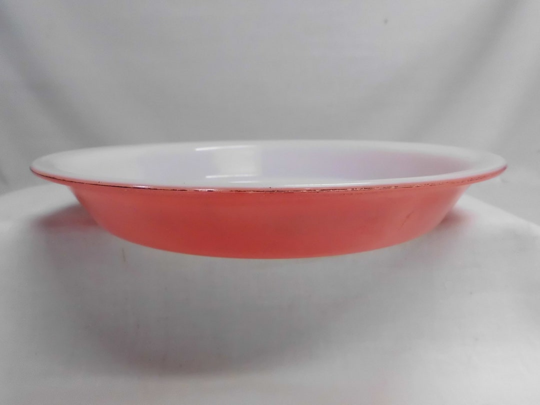Pyrex Flamingo Pink Pie Plate 9 Vintage 909 Bakeware Country Farmhouse ...