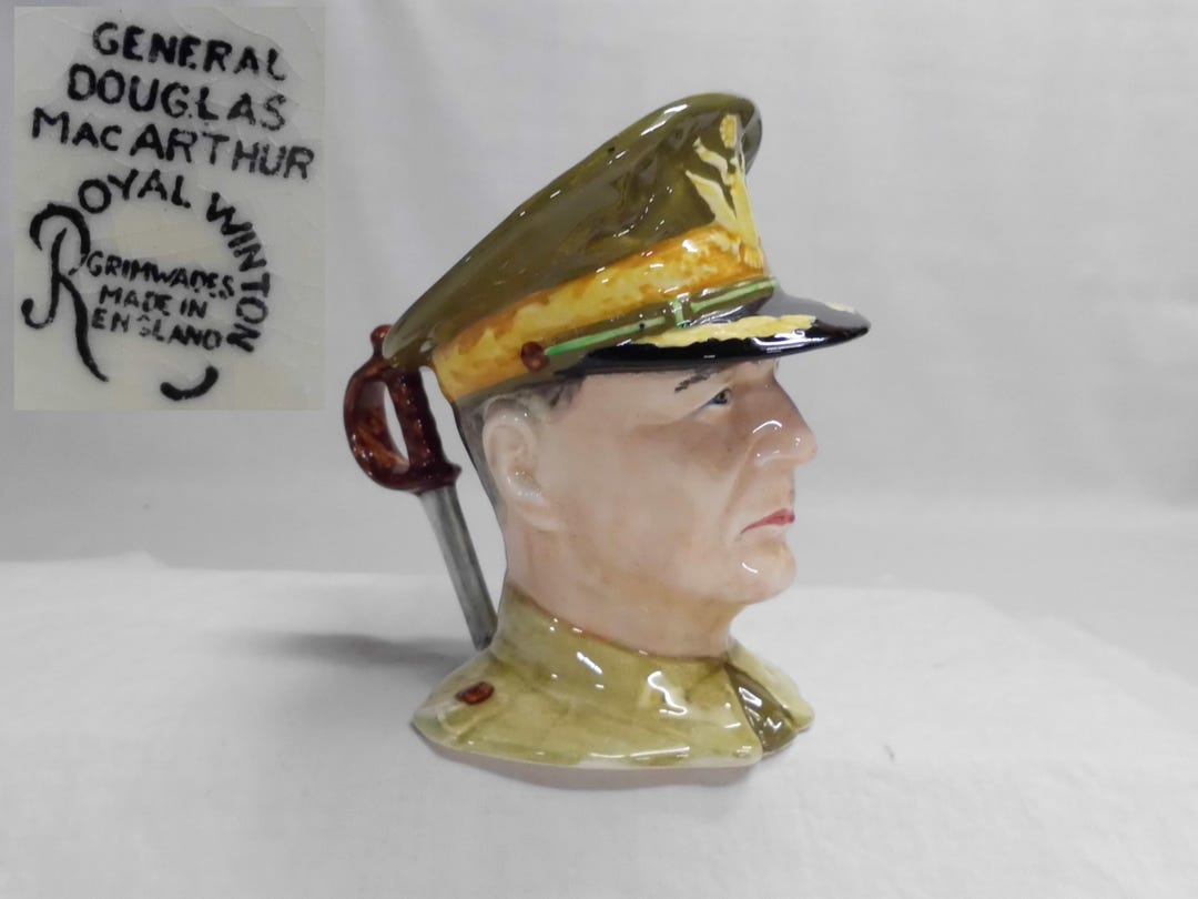 Royal Winton Toby Mug Grimwades England General Douglas Macarthur US ...