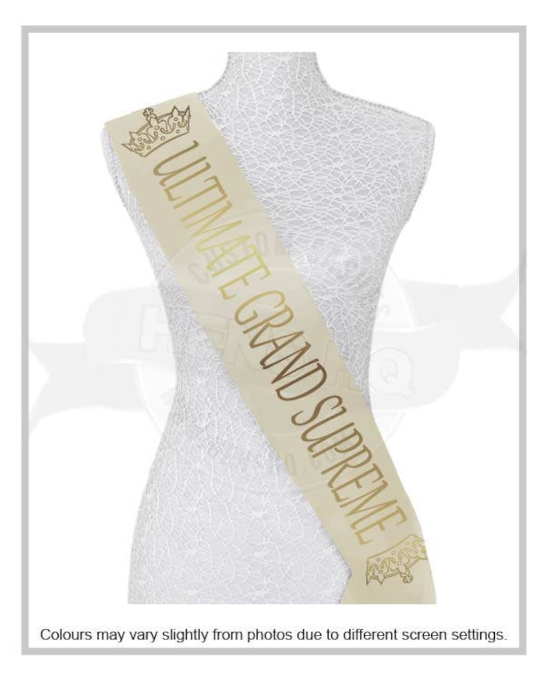 Ultimate Grand Supreme Sash - High Quality - Can Be Personalized- Any ...