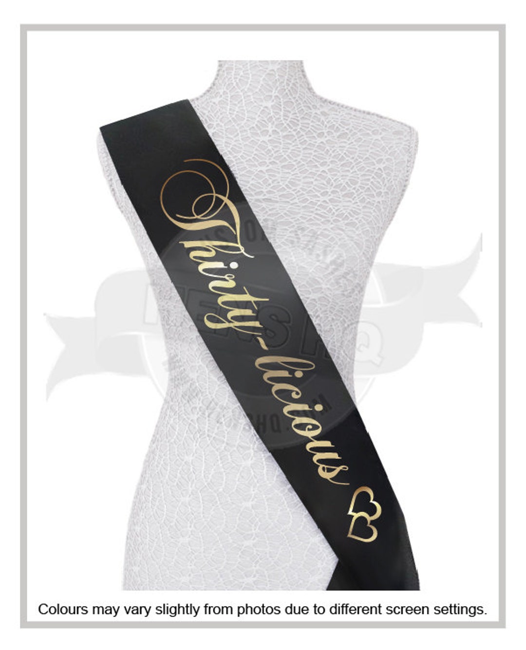 Thirty-licious 30th Birthday Sash- Any Color! - Etsy