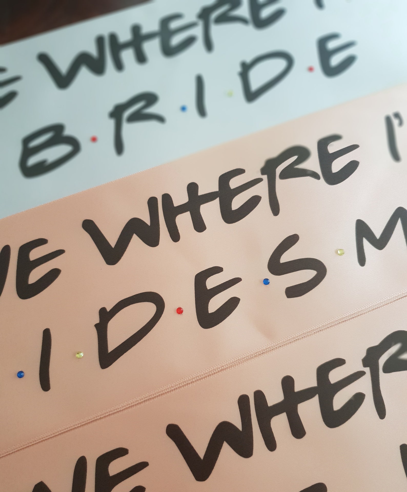 The One Where I'm the Bride Sash- the One Where Custom Gets Married ...