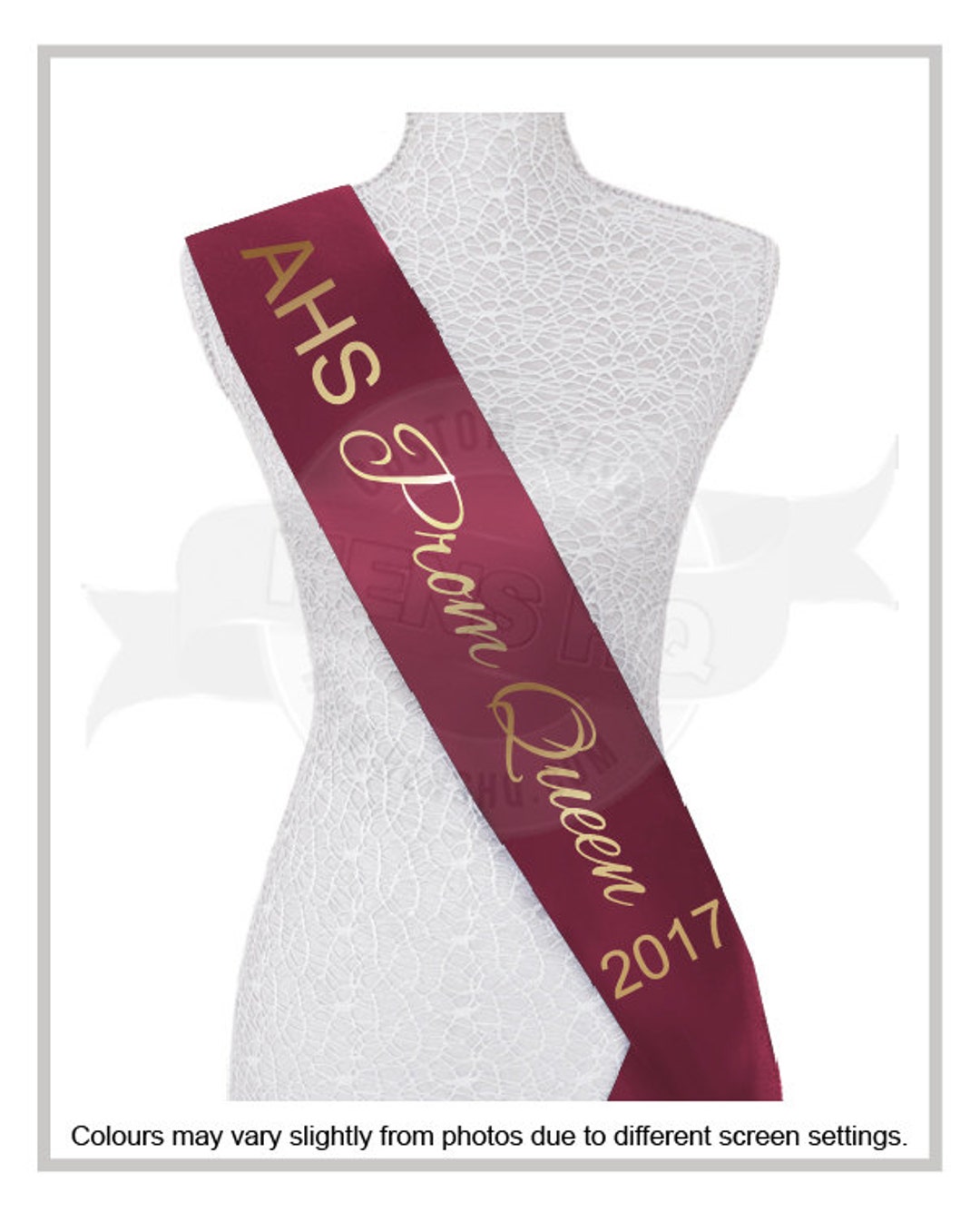 Personalized Prom Queen Sash - Over 20 Colors to Choose From! - Etsy