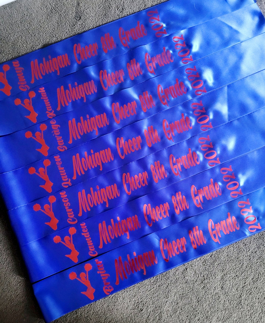 Personalized 8th Grade PRINTED Sash in Your Choice of Color - Etsy
