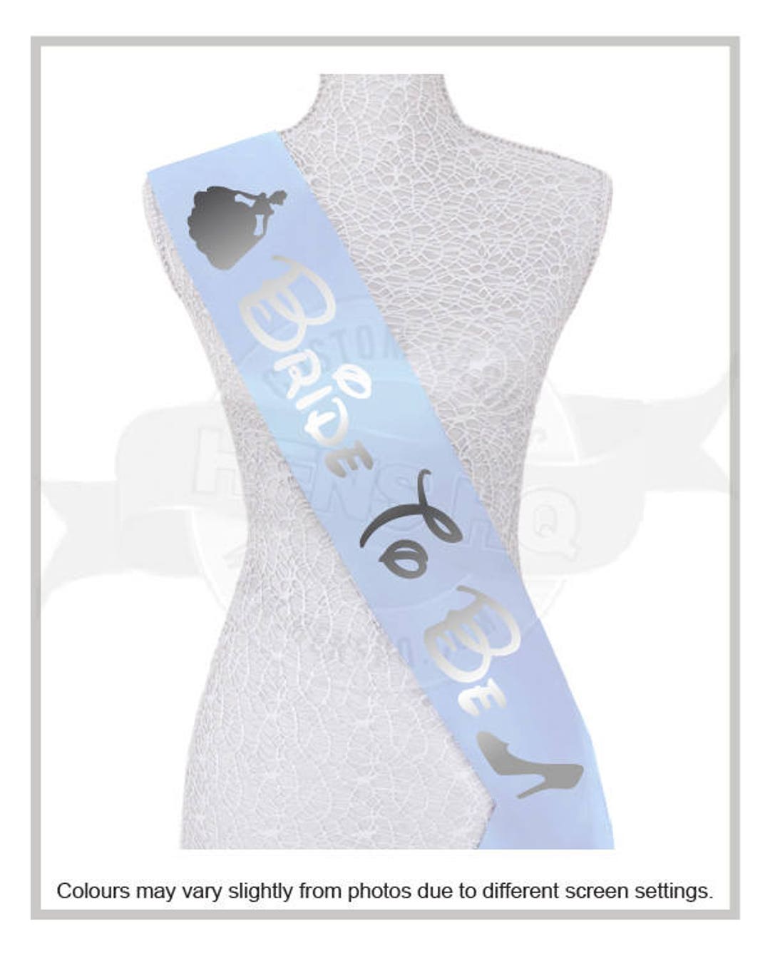 Custom Bachelorette Sash With 2 Printed Images- Printed Wording - Any ...