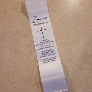 Personalized Sacraments Baptism Reconciliation Communion Stole Sash ...