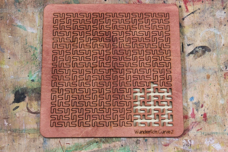 Wunderlich 2 Curve Wooden Fractal Tray Puzzle - Etsy