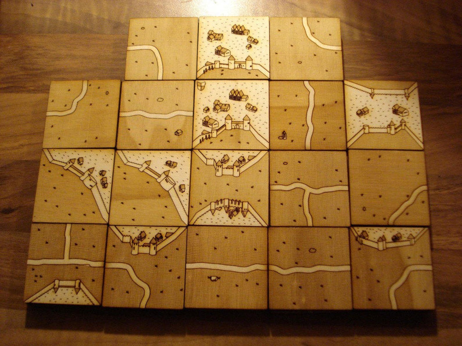 Carcassonne Tile Set PLANS FILES - Etsy