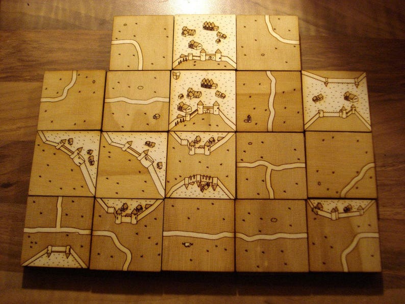 Carcassonne Tile Set PLANS FILES - Etsy