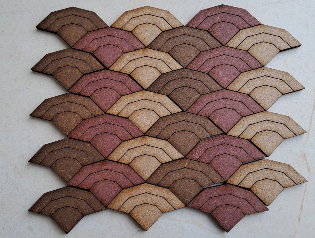 27pcs Tessellating 'scale' Tiles - Etsy