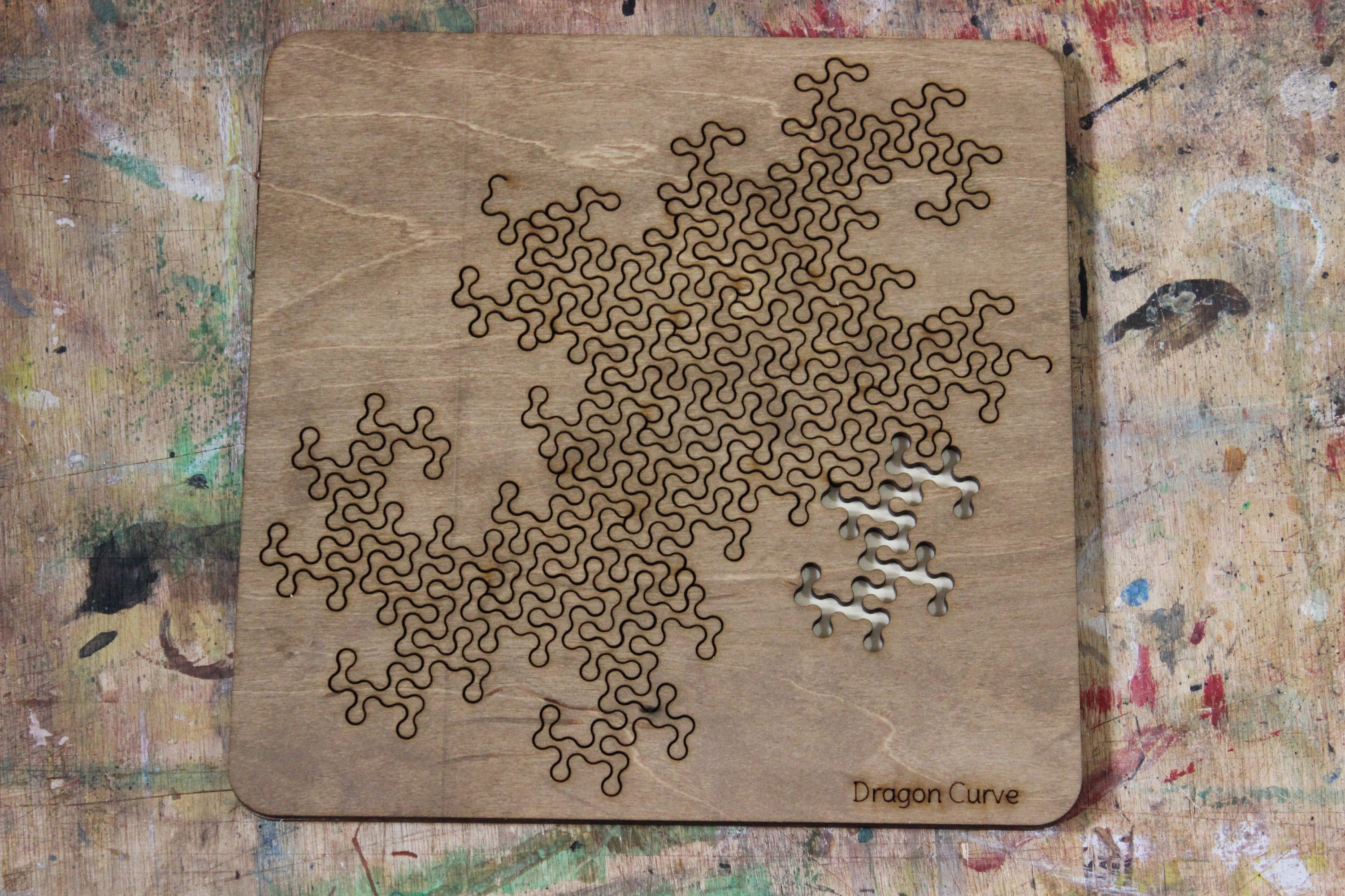 Wooden Fractal Curve Puzzles - Etsy