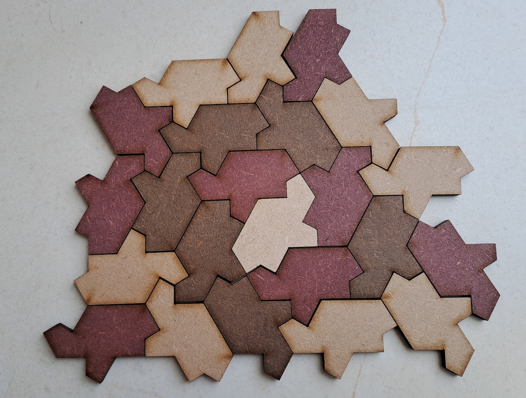 27pcs Turtle Tiles - Einstein Monotile - Aperiodic Monotile - Etsy