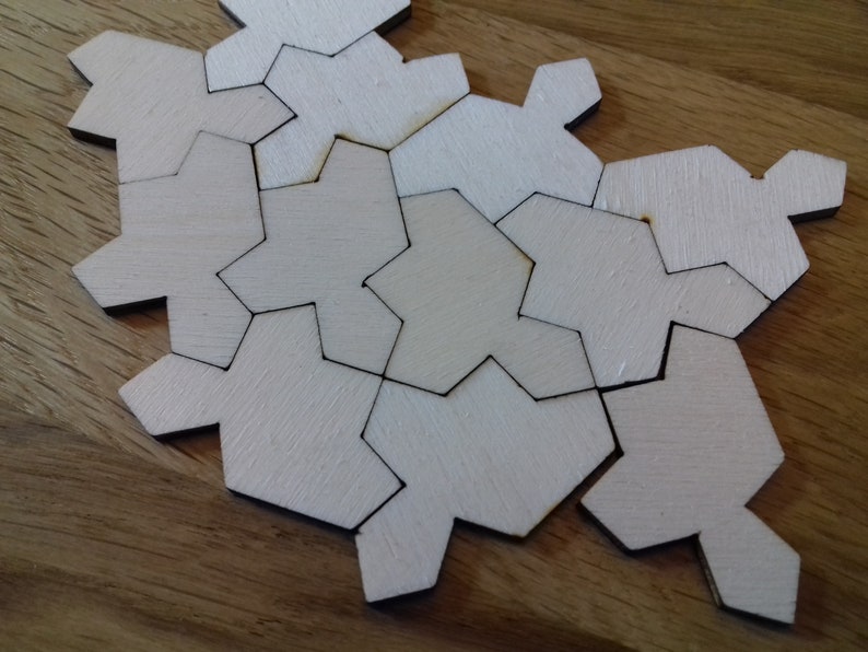 24pcs Spectre Tiles Einstein Tiles Aperiodic Monotile. - Etsy