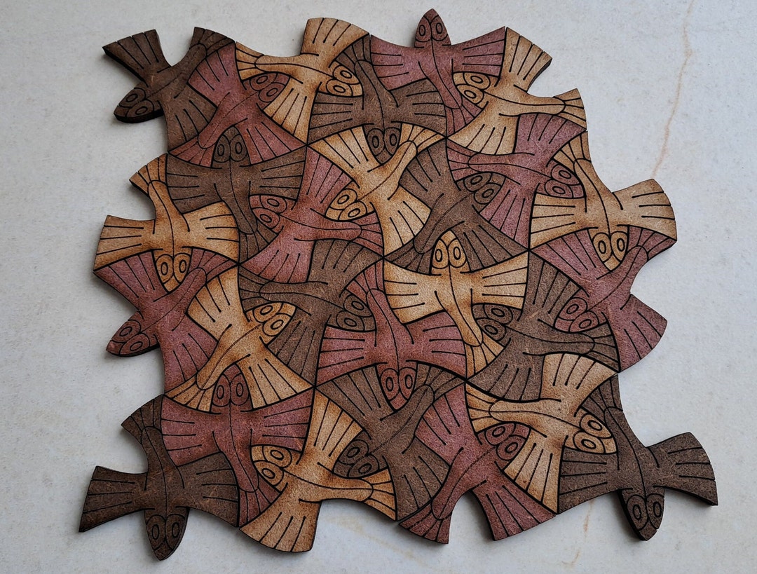 27pcs Fish Tiles - Escher Tessellation - Etsy