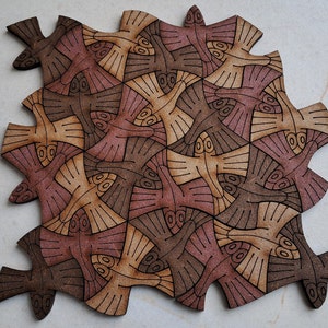 27pcs Fish Tiles - Escher Tessellation - Etsy