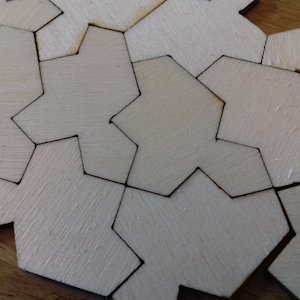 24pcs Spectre Tiles Einstein Tiles Aperiodic Monotile. - Etsy