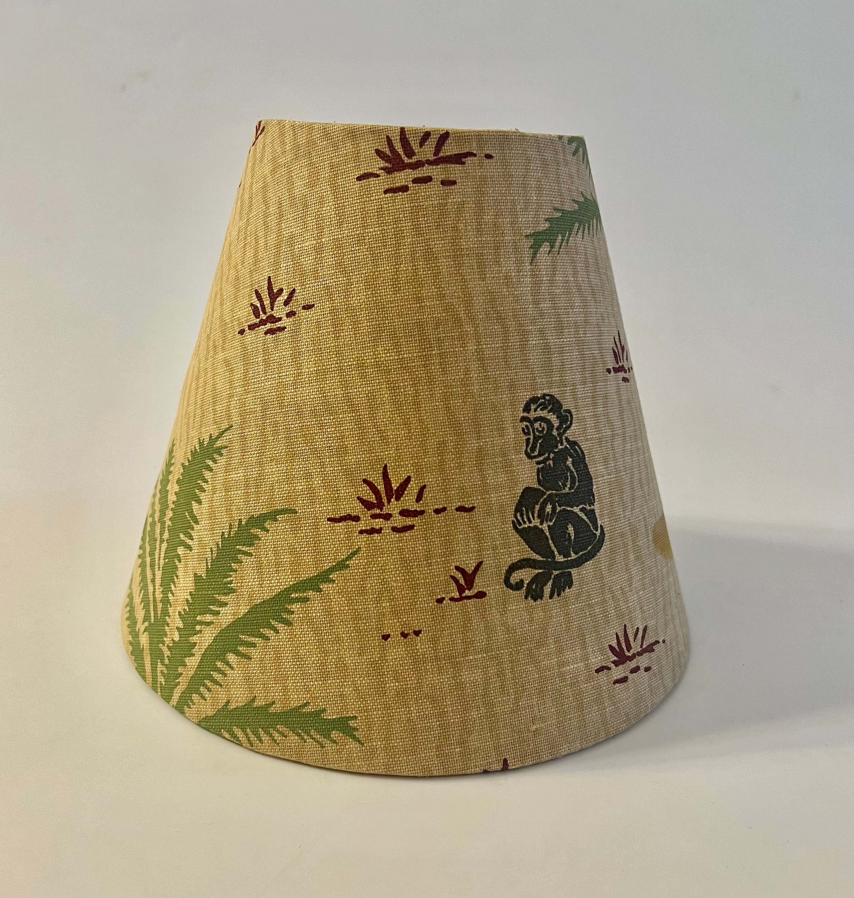 Monkey Lampshade, Palm Tree Lampshade, Brown Lampshade - Etsy