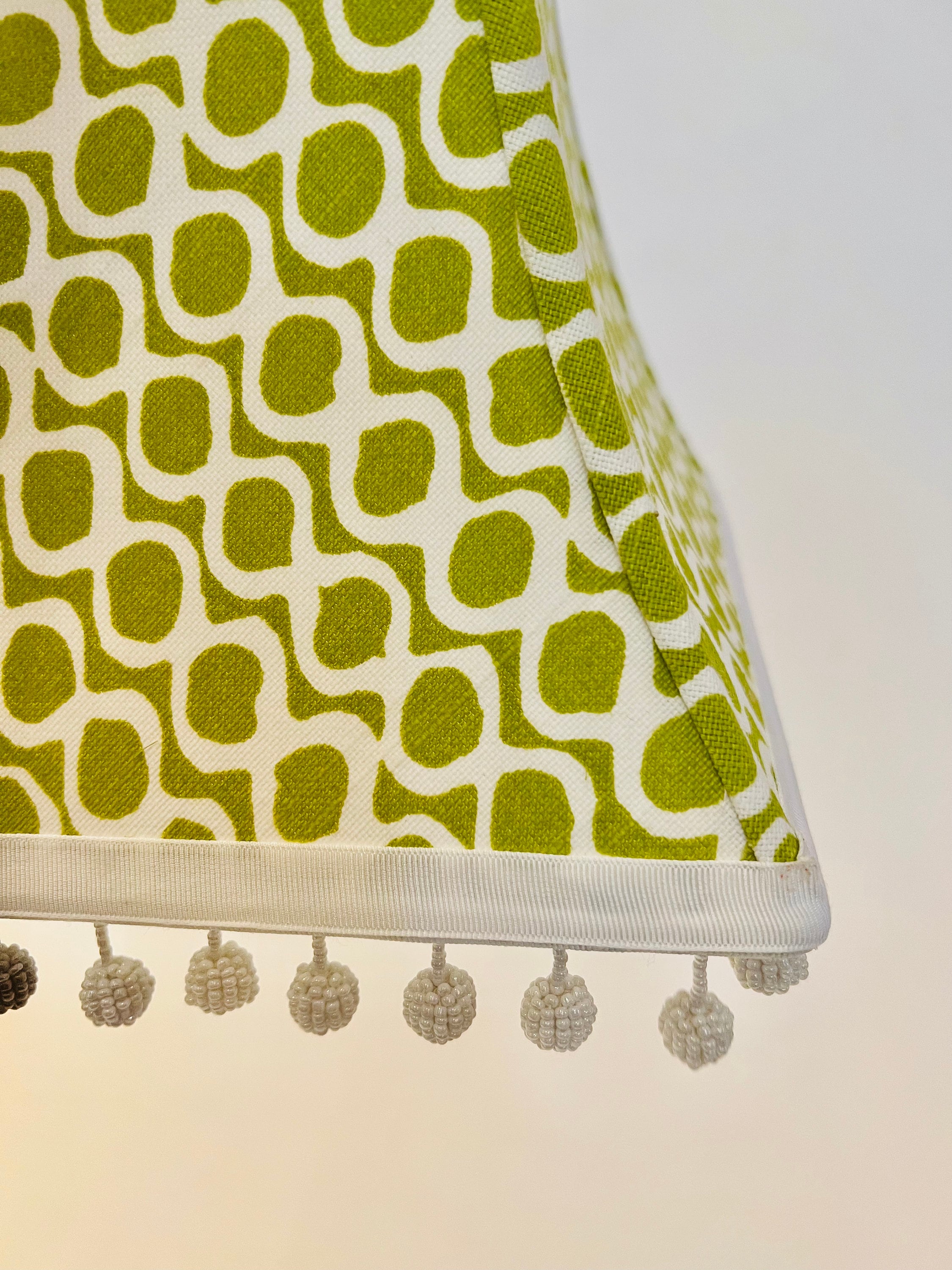 Apple Green Lampshade, Green and White Lampshade, Square Lampshade - Etsy