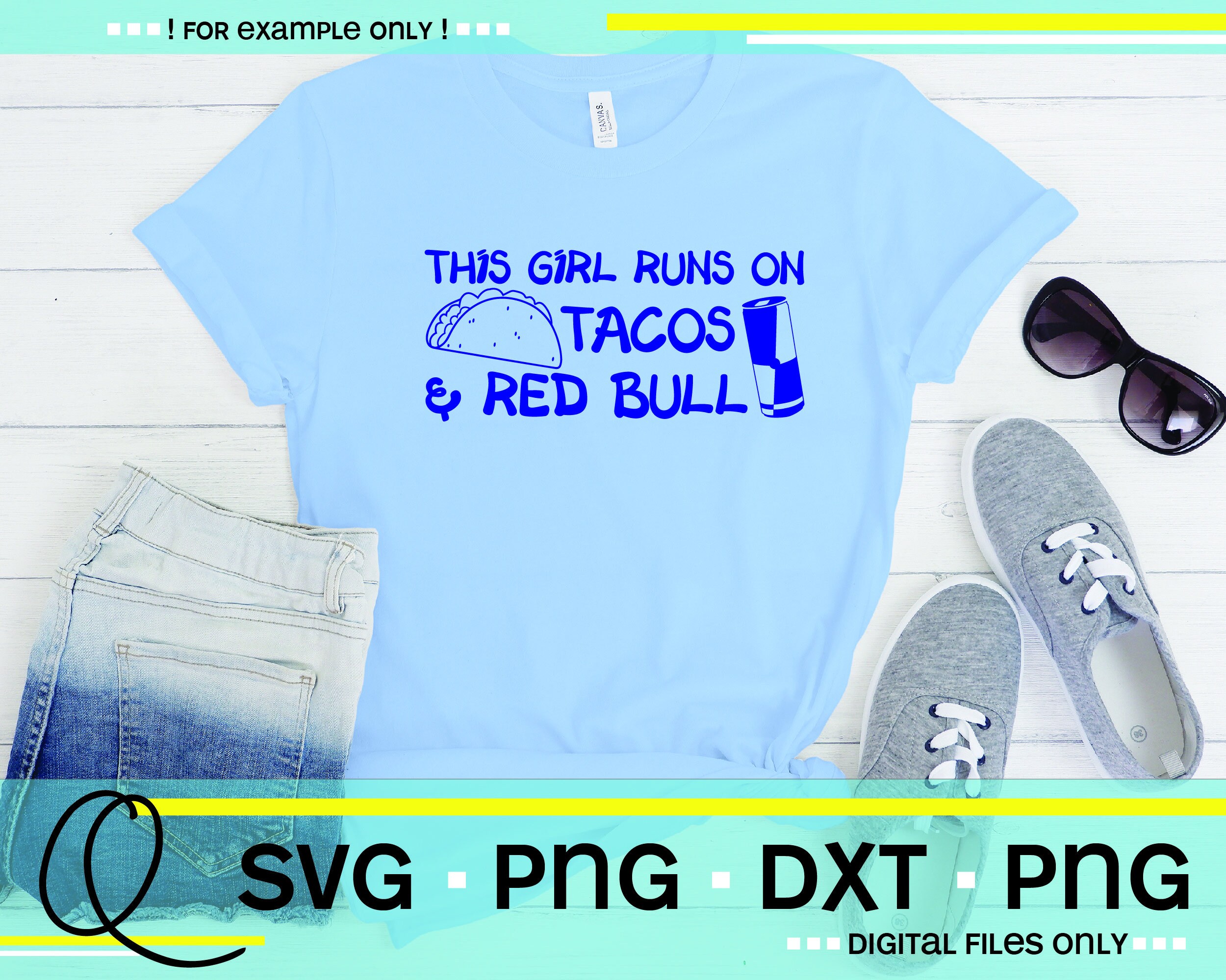 This Girl SVG, Tacos SVG, Red Bull SVG - Etsy
