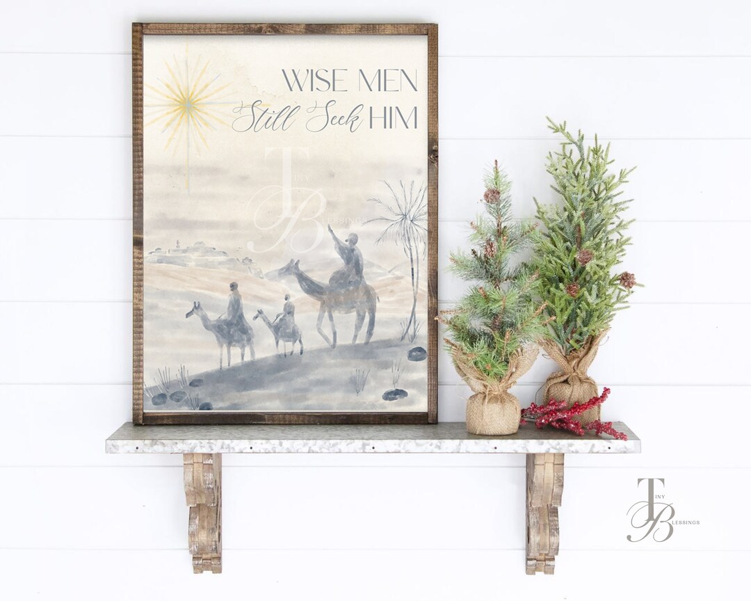 Instant Download Christmas Wall Decor, Religious Art, Nativity, Three ...