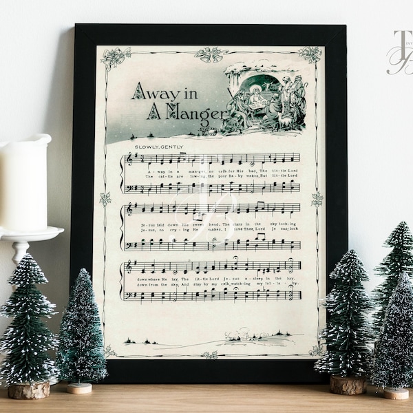 Away in a Manger - Etsy