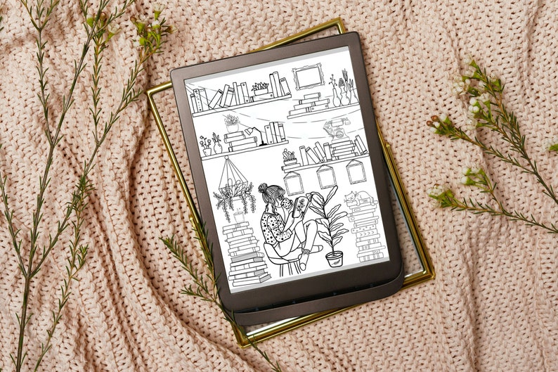 Coloring Page Reading Tracker Coloring Page BOHO Reading Log Printable ...