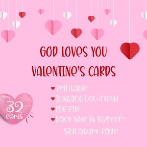 God Loves You Valentines Card | Christian Valentine's for Kids ...