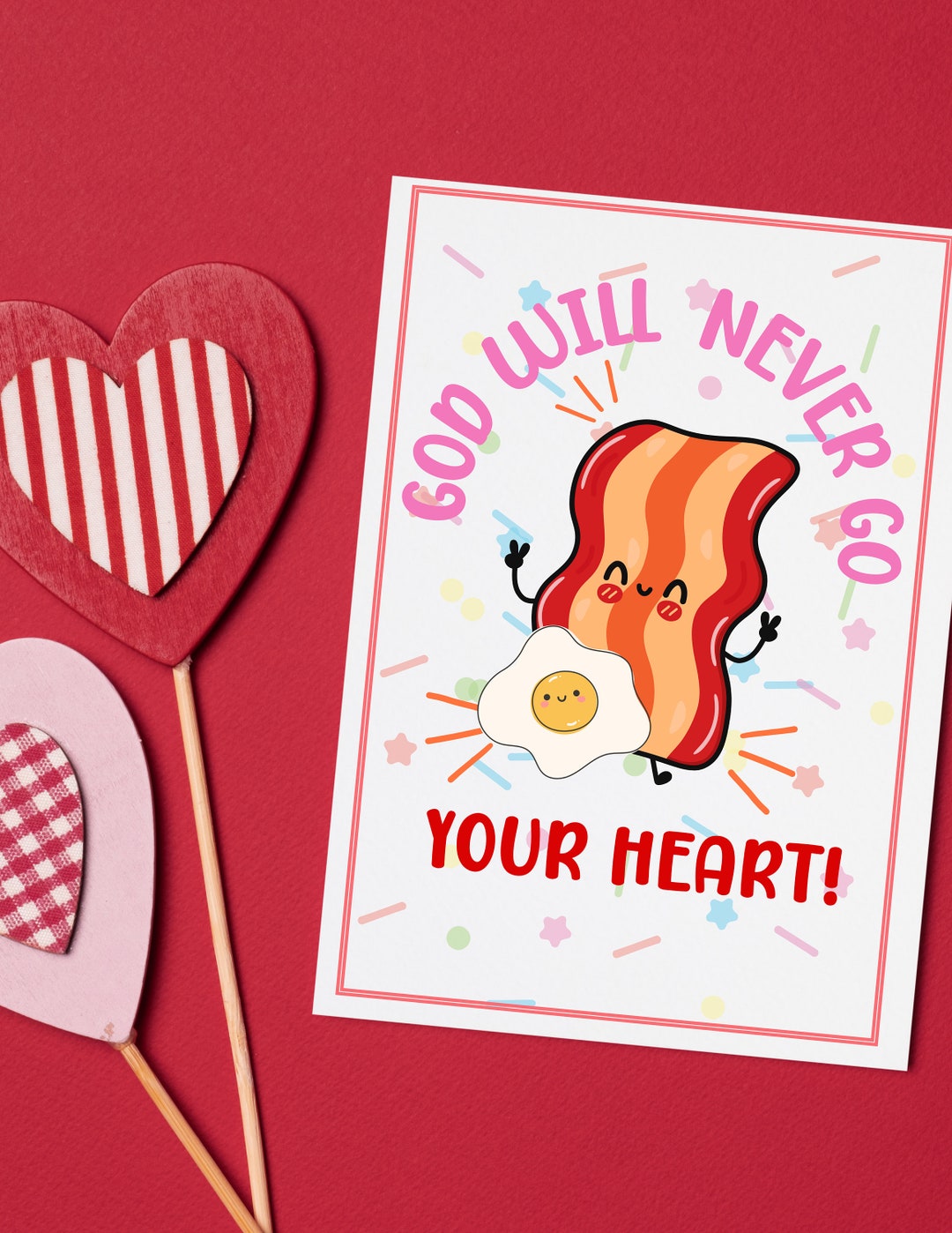 God Loves You Valentines Cards | Christian Kids Classroom (digital ...