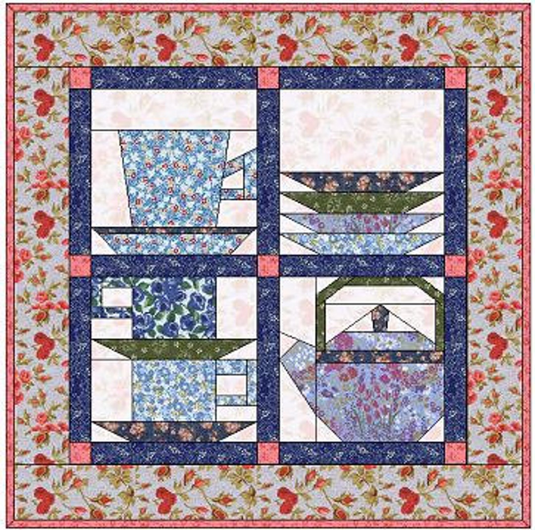 Patchwork Collecting China Quilt Foundation Piecing Pattern Instant ...