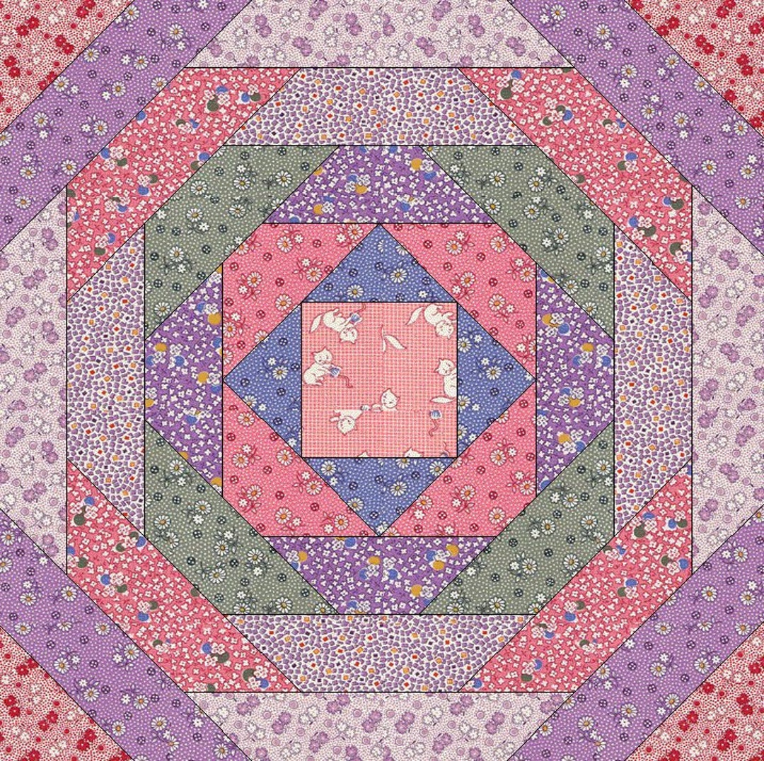 Foundation Piecing Block Paper Piecing Block Pineapple Multiple Sizes ...