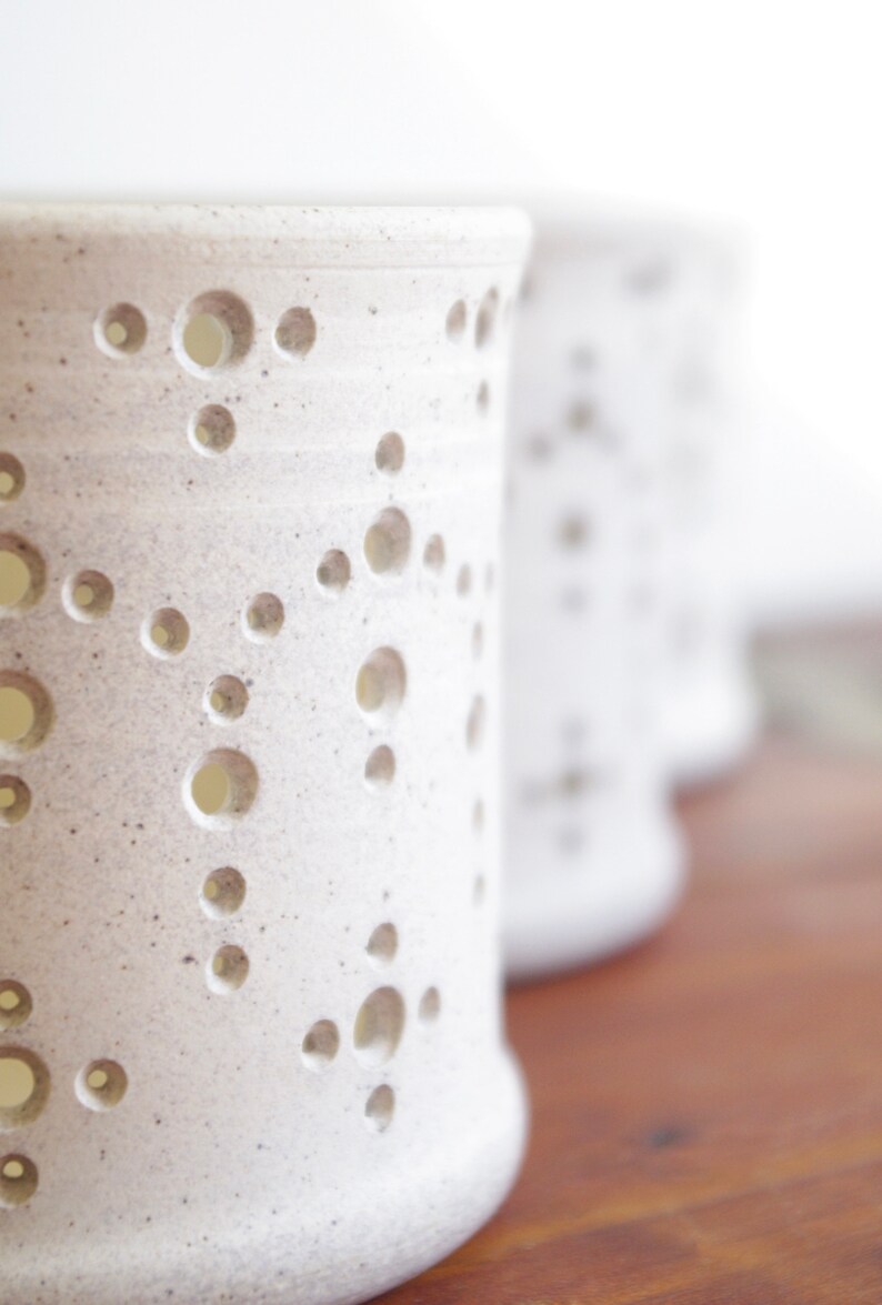 Handmade Ceramic Luminary alhambra in Matte | Etsy